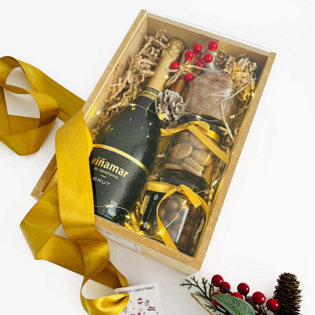 Gift Box Navidad Gold - Regalos Corporativos Para Navidad